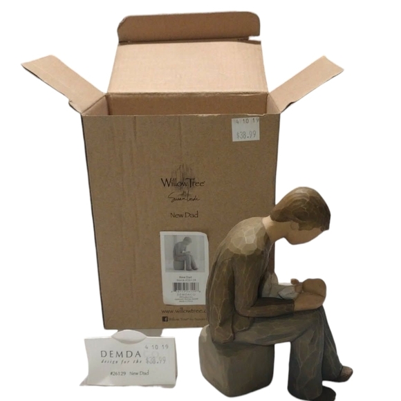 Willow Tree | Other | Willow Tree Father And Child Figurine In Brown ...